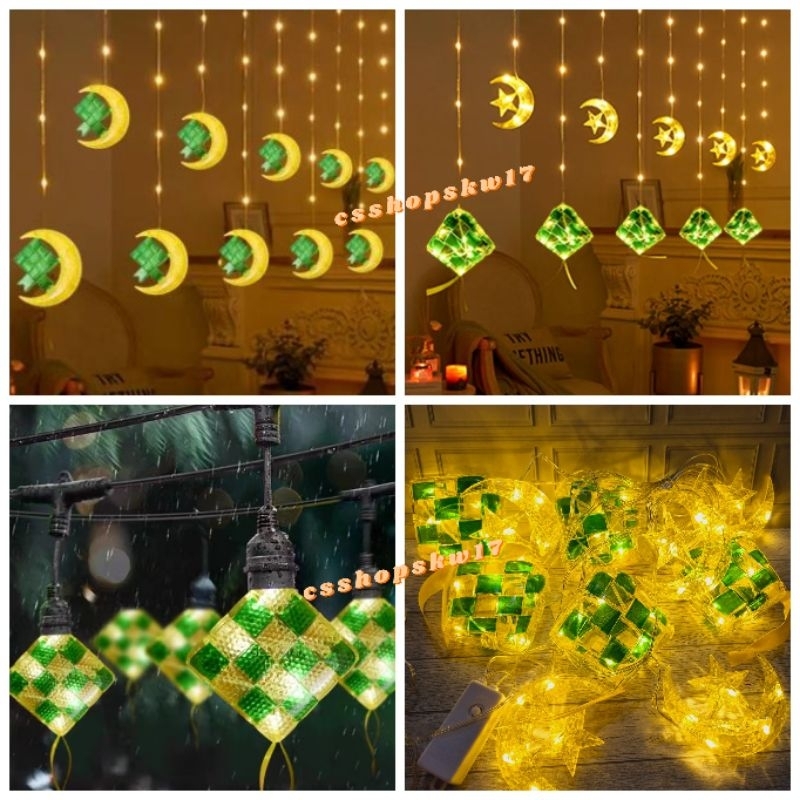 Jual LAMPU KETUPAT LAMPU HIAS LEBARAN IDUL FITRI EID MUUBARAK | Shopee ...