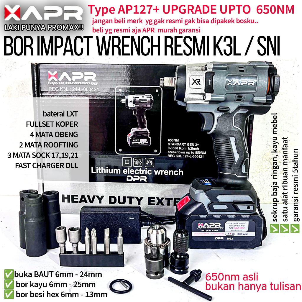 Jual APR RAJA BOR IMPACT WRENCH AP127+ 650NM BODY KECIL TENAGA BESAR ...