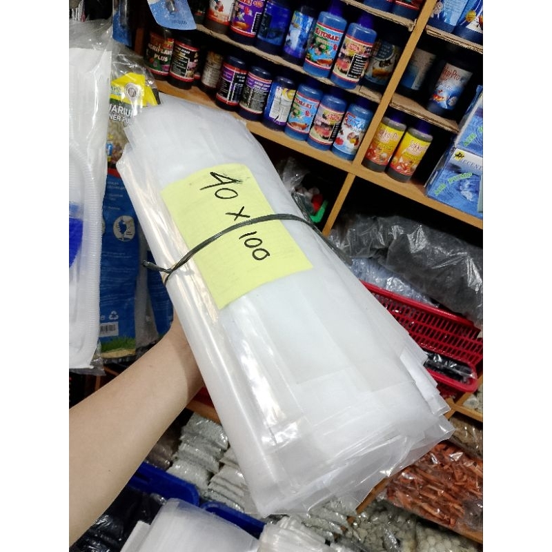 Jual PLASTIK PACKING IKAN // 40 X 100 CM // AQUARIUM // 1 KG | Shopee ...