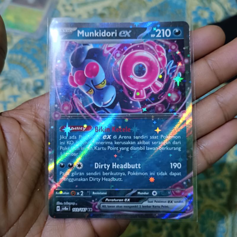Jual Kartu Pokemon Munkidori‌ ex (RR) - 103/187 - Festival Terastal ex (SV8a) - Pokemon TCG ...