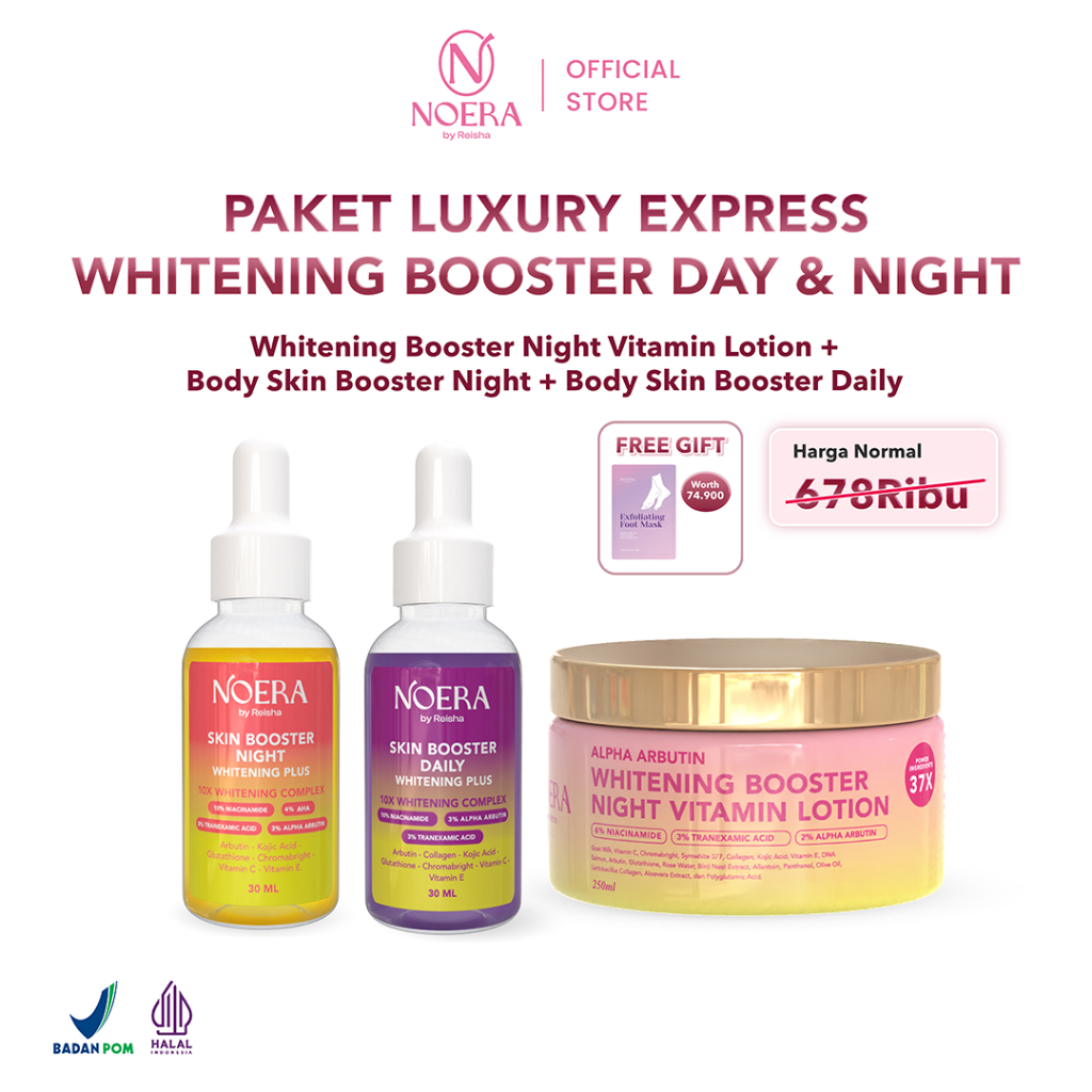 Jual Noera Paket Luxury Express Whitening Booster Day & Night ...
