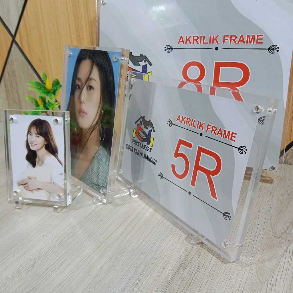 Jual Frame Foto 2R, 3R, 4R, 5 R Magnet Bahan Akrilik Photocard Polaroid ...