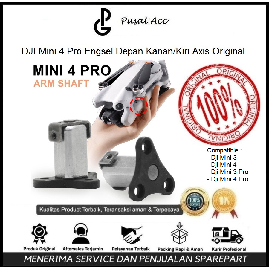Jual DJI Mini 4 Pro Engsel Depan Arm Shaft Axis Original Mini 4 Pro ...