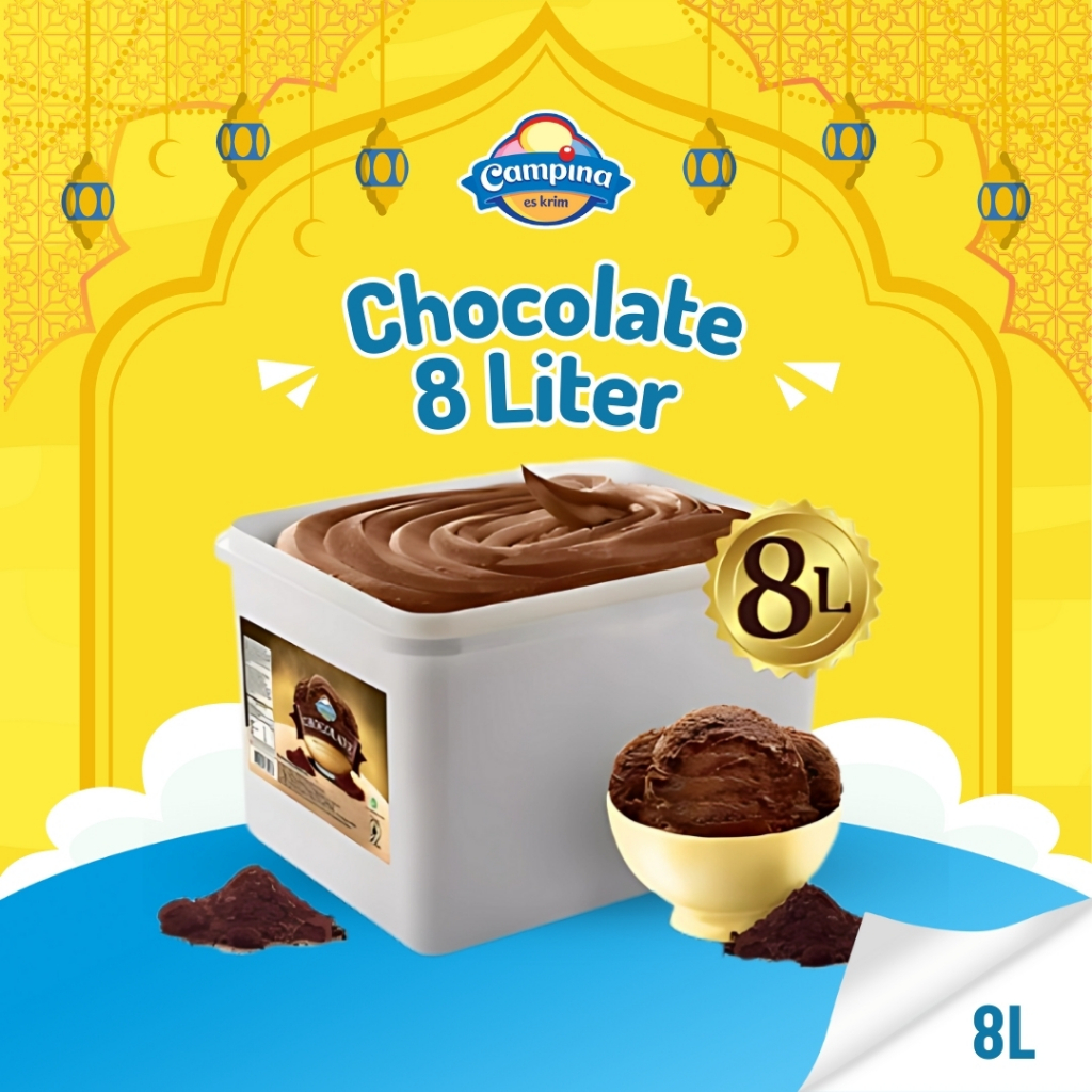 Jual Campina 8 Liter Chocolate - Es Krim | Shopee Indonesia