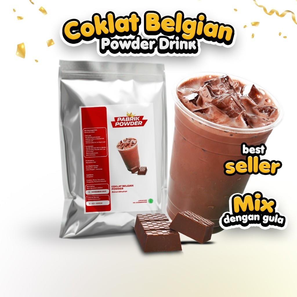 Jual Powder Coklat Belgian, Chocolate Drink , Bubuk Minuman Cokelat ...
