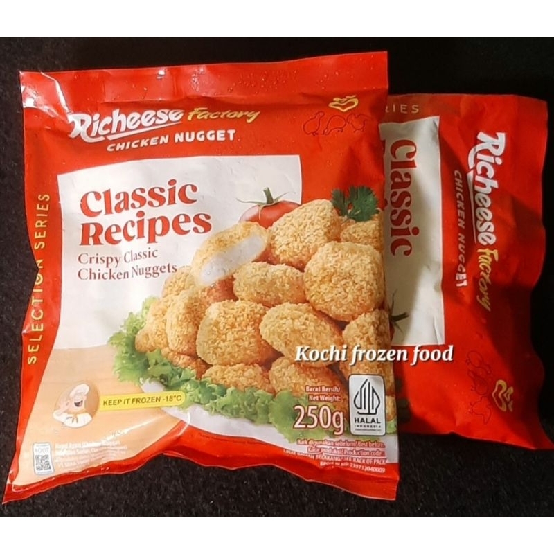Jual Richeese Chicken Nugget Classic Recipes 250 gram | Shopee Indonesia