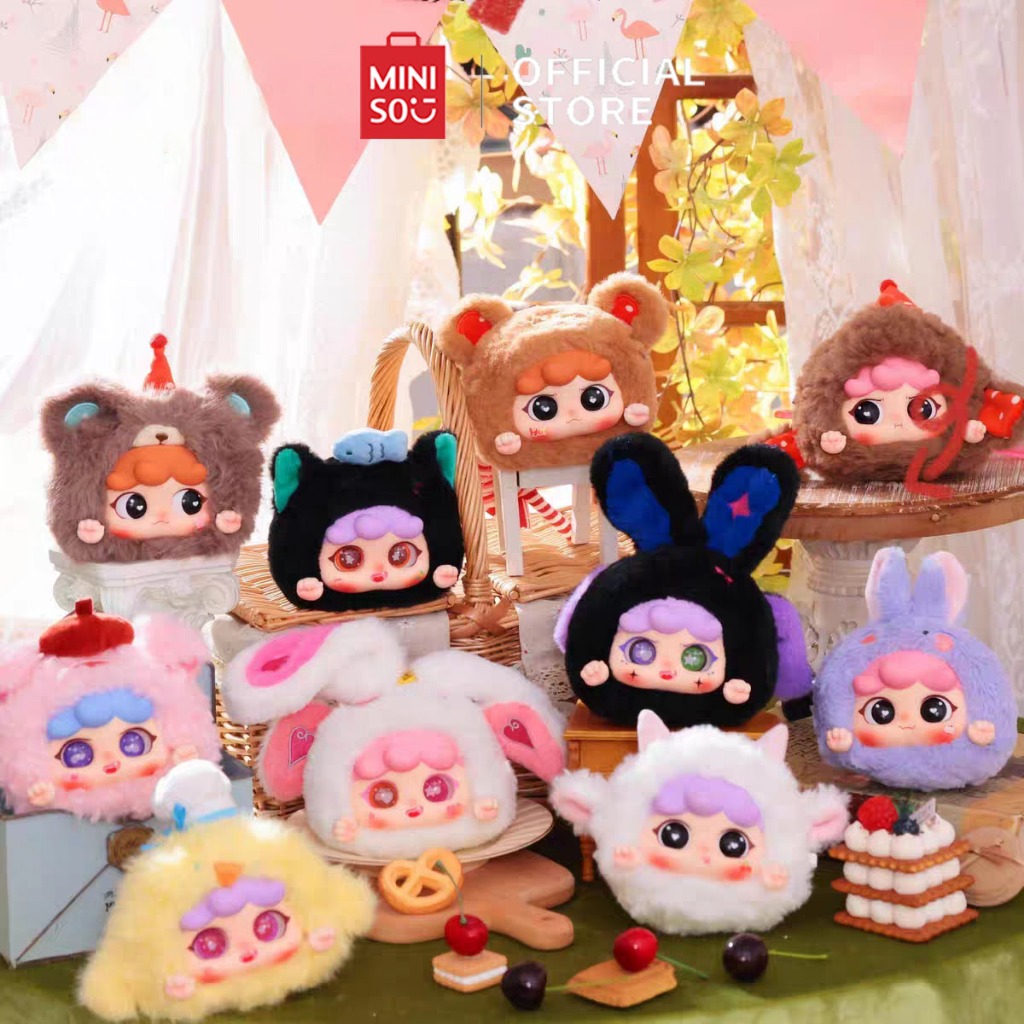 Jual Miniso X MIGO Animal Party Series Blind Box Kotak Buta | Shopee ...