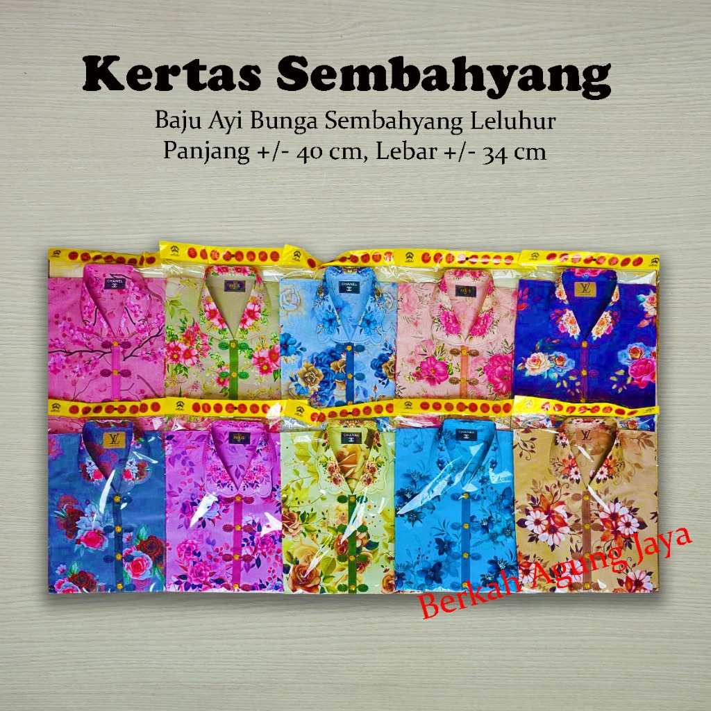 Jual Baju Ayi Bunga MK Kertas Sembahyang Leluhur / Cheng Beng | Shopee ...