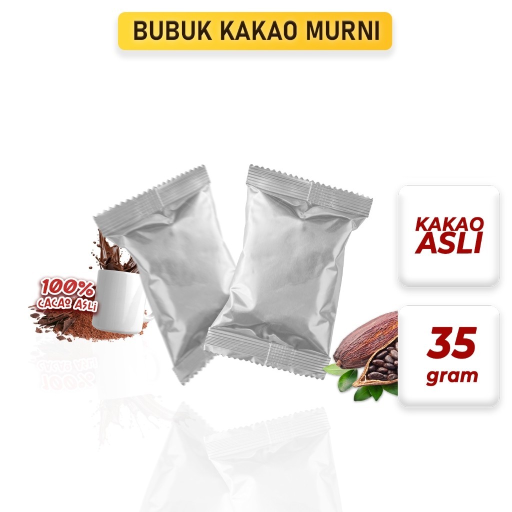 Jual Cocoa Powder Coklat Bubuk sachet 35 gram/ Kakao Bubuk Repack ...