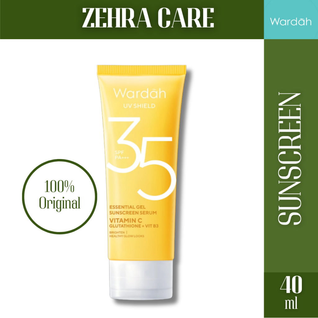 Jual Wardah UV Shield Essential Sunscreen Gel SPF 35 PA +++ 40ml ...