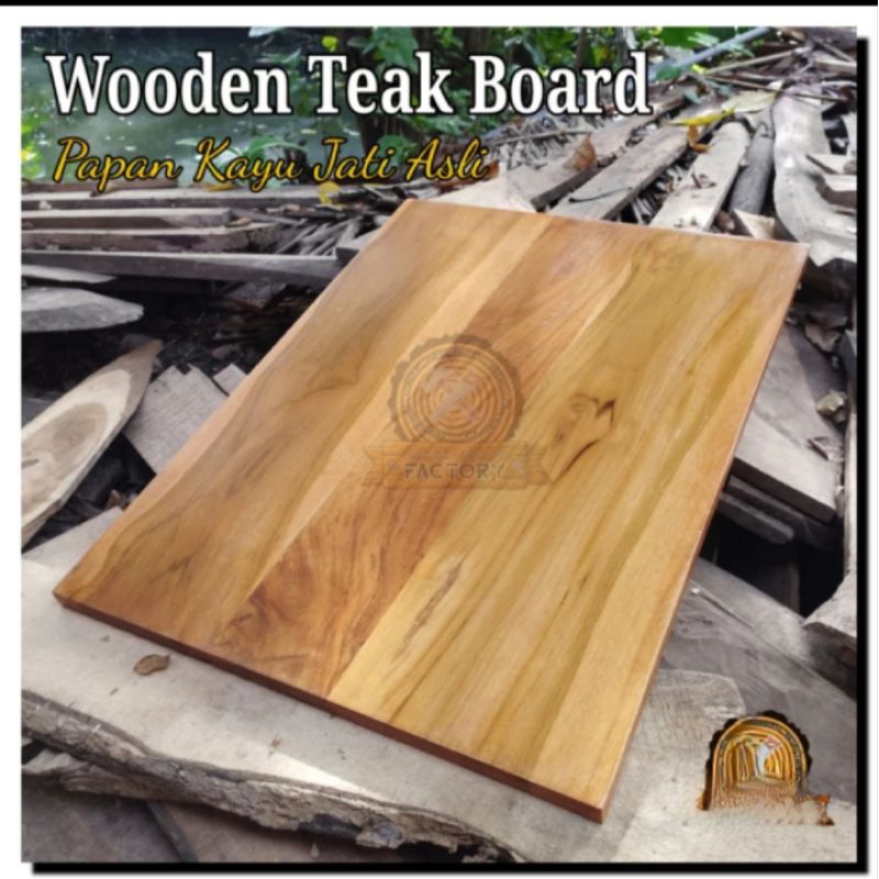 Jual Papan Kayu jati asli 60cm×40cm papan ambalan wooden board bahan ...