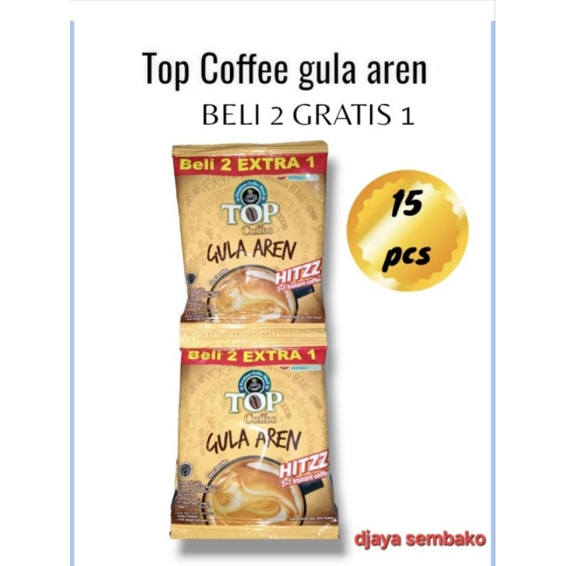 Jual TOP KOPI GULA AREN 1 RENTENG ISI 15 PCS | Shopee Indonesia