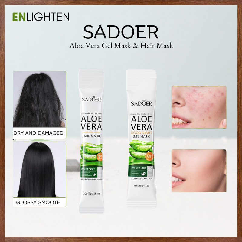Jual Sadoer Aloe Vera Good Night Mask Soothing Gel Hair Mask Shampoo ...