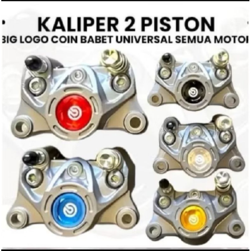 Jual KALIPER 2PISTON FORMULA LOGO COIN KALIPER CAKRAM 2P BEAT MIO VARIO ...