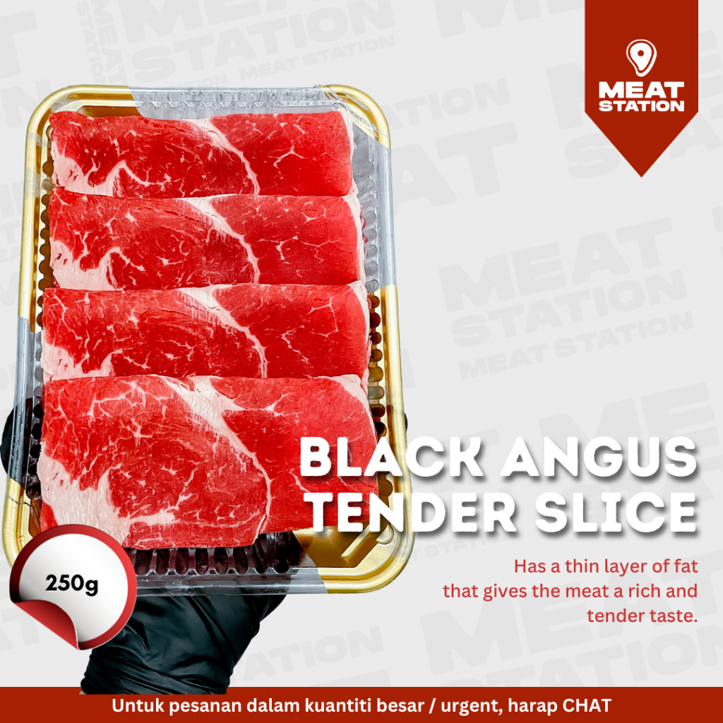 Jual Black Angus Tender Slice 250g/ Beef Slice Cut / Daging Grill ...