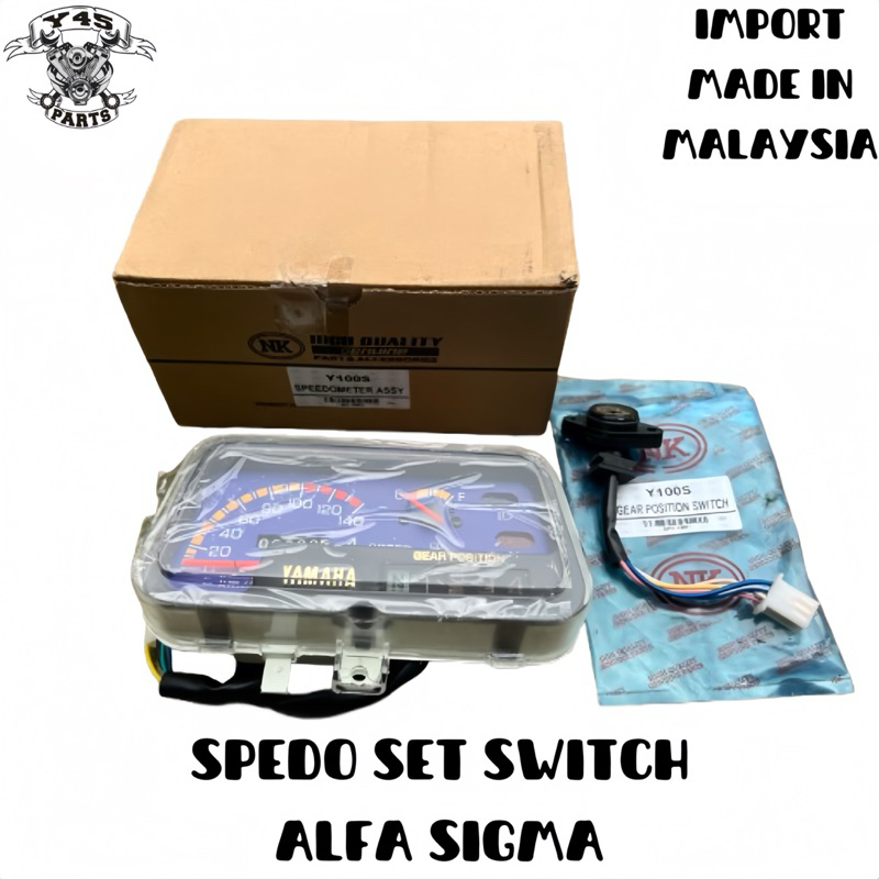 Jual SPEEDOMETER SPEDO SWITCH GIGI YAMAHA ALFA SIGMA DENGAN INDOKATOR ...