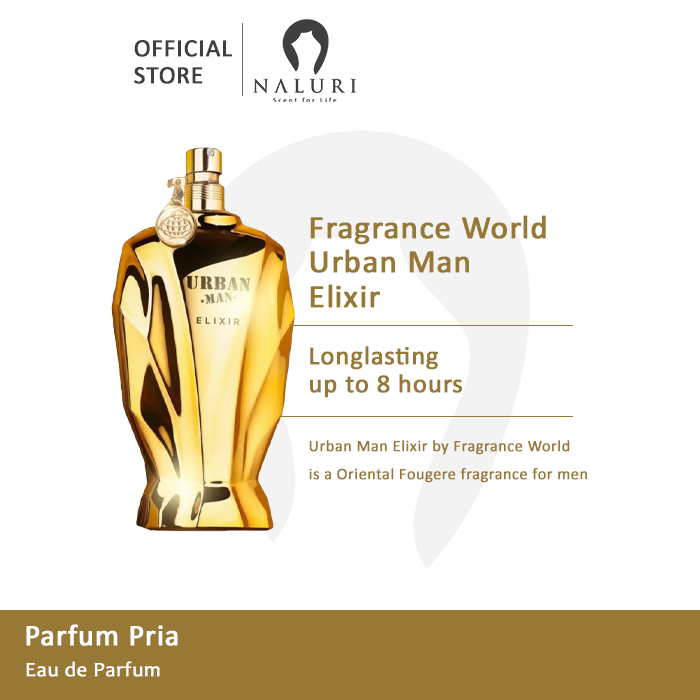 Jual Parfum Original Fragrance World Urban Man Elixir EDP 90ml | Shopee ...