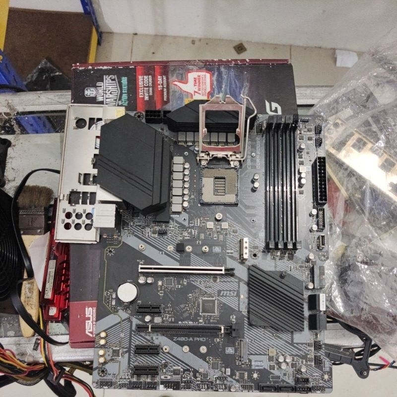 Jual mainboard MSI z490 a pro ddr4 socket 1200 gaming | Shopee Indonesia