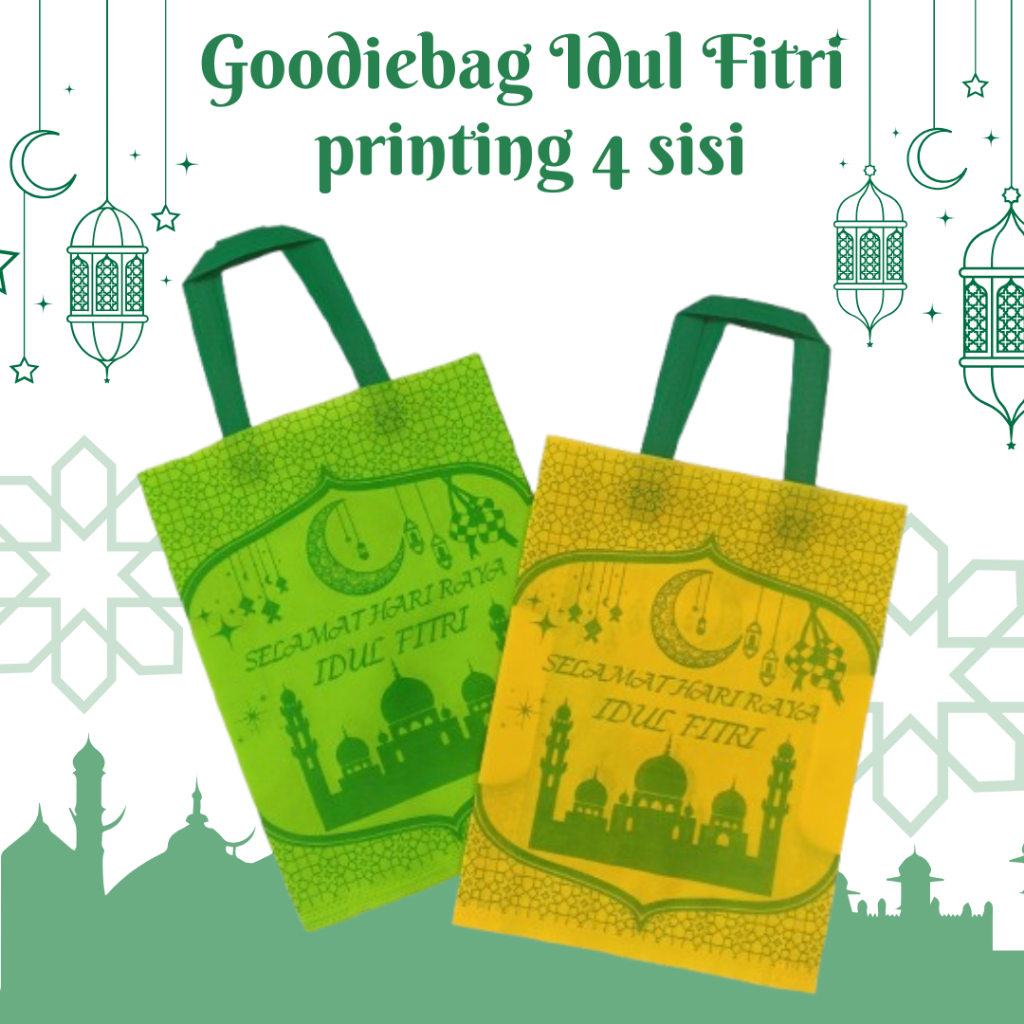 Jual Tas Hampers lebaran 2 sisi 30x40 Tas Idul Fitri MOTIF NEW | Shopee ...