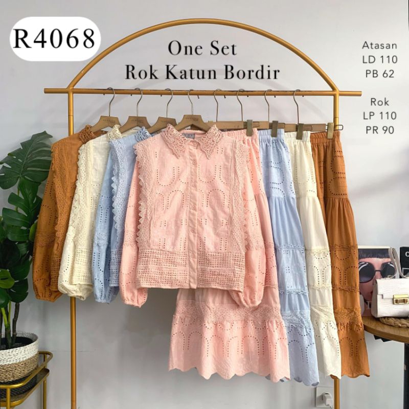 Jual FD•19 STOK TERBATAS!! GERCEP New - One Set Rok Katun Bordir ...