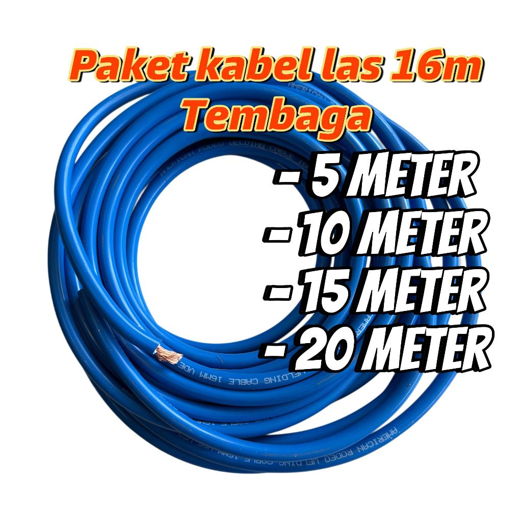 Jual Kabel las 16 mm tembaga 5 meter 10 15 20 meter kabel trafo las ...