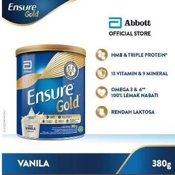 Jual ENSURE GOLD VANILA & COKLAT 150g, 380g, 850g | Shopee Indonesia