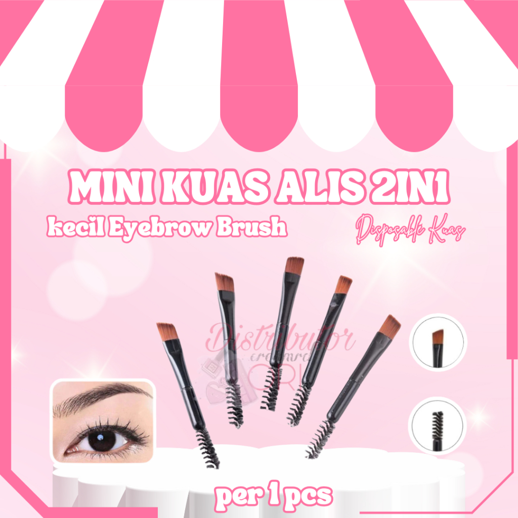 Jual MINI KUAS ALIS 2IN1 kecil Eyebrow Brush Disposable Kuas | Shopee ...