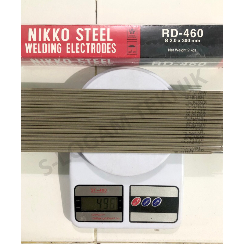 Jual Kawat Las Besi AWS E-6013 RD-460 NIKKO STEEL 1/2 KG Welding Electrodes | Shopee Indonesia
