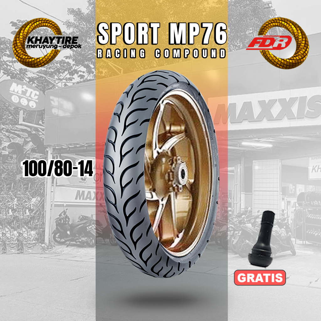 Jual Ban Racing Compound Motor Matic FDR SPORT MP76 100/80 Ring 14 ...
