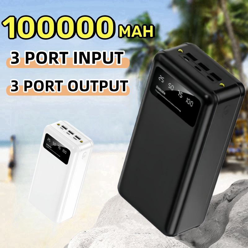 Jual Baterai Portabel 100000mAh 3 Input 3 Output Kapasitas Tinggi ...