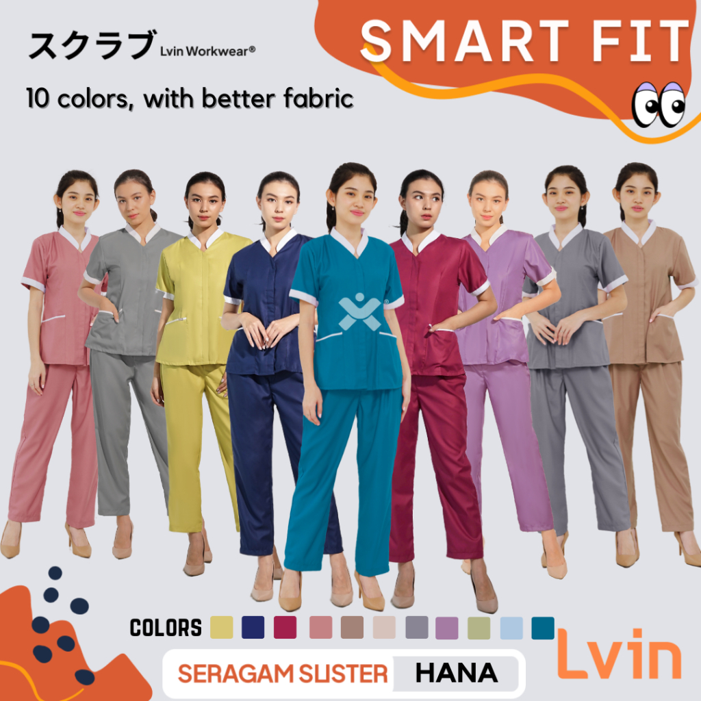 Jual Lvin Baju Seragam suster Hana Series / nanny uniform/seragam ...