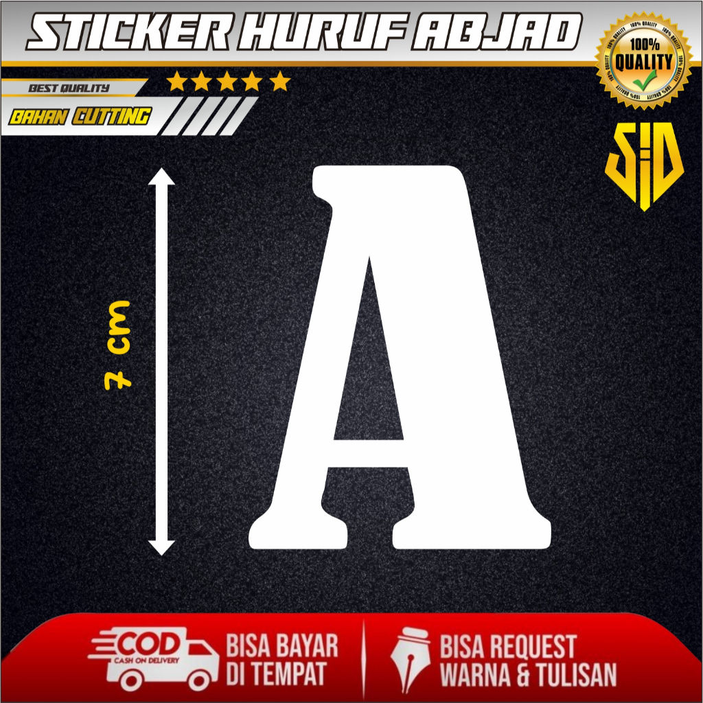 Jual STIKER CUTTING HURUF ABJAD / STICKER HURUF ABC / STIKER CUTTING ...