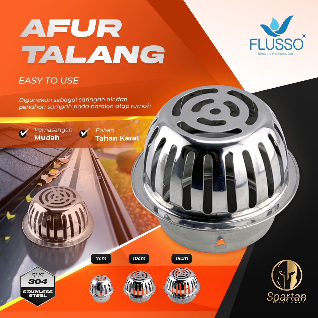 Jual Roof Drain Afur Dak Atap Saringan Got Talang Balkon Air Atas 2,5 4 ...