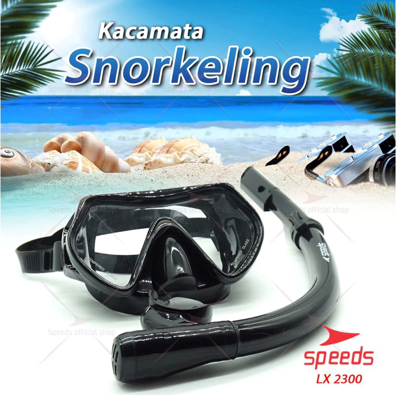 Jual SPEEDS Set Alat Selam Snorkel Snorkling Diving Scuba Snorkle Tas ...
