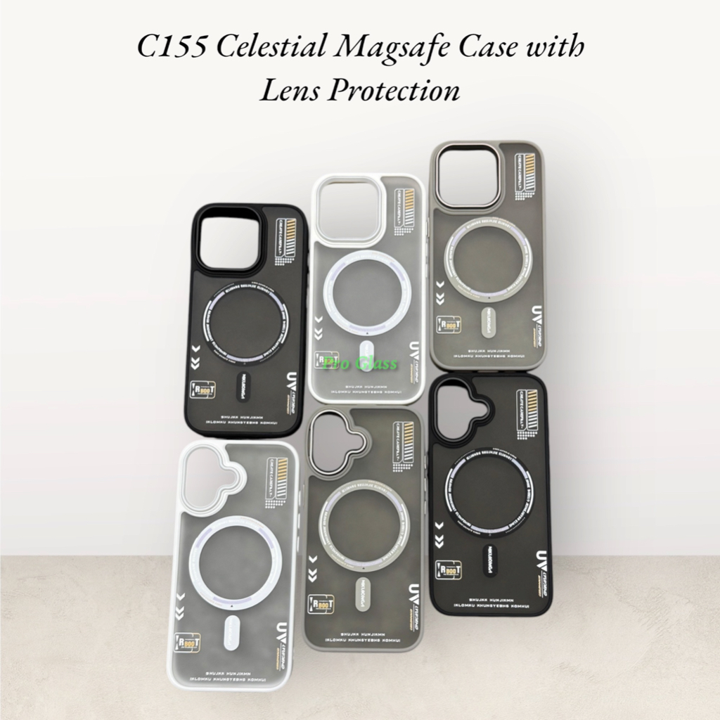 Jual C155 Iphone 11 12 13 14 15 16 Plus Pro Max Matte Celestial Magsafe ...