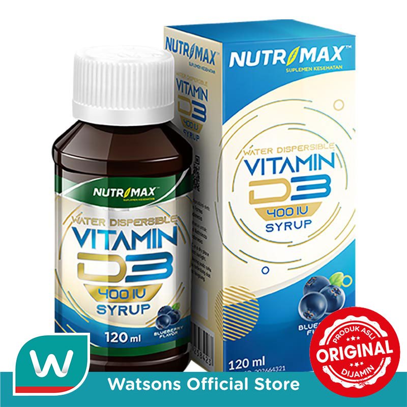 Jual Nutrimax Vitamin D3 400 IU Syrup 120ml | Shopee Indonesia