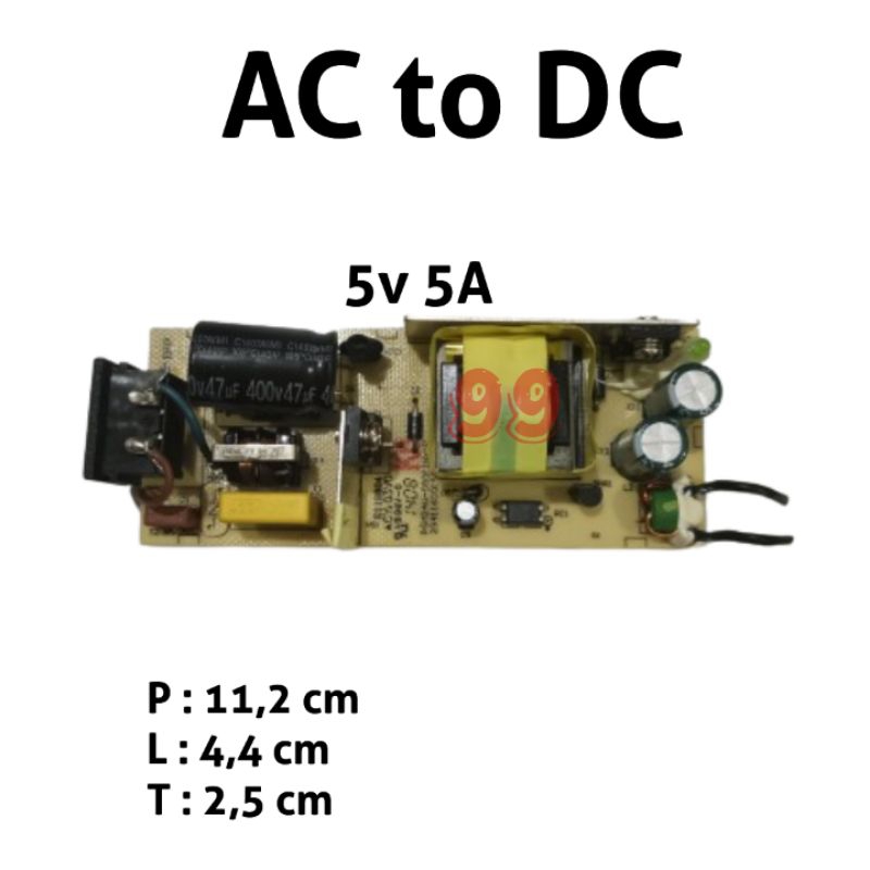 Jual power supply 5v 5A adaptor 5v 5A smps 5v 5A | Shopee Indonesia