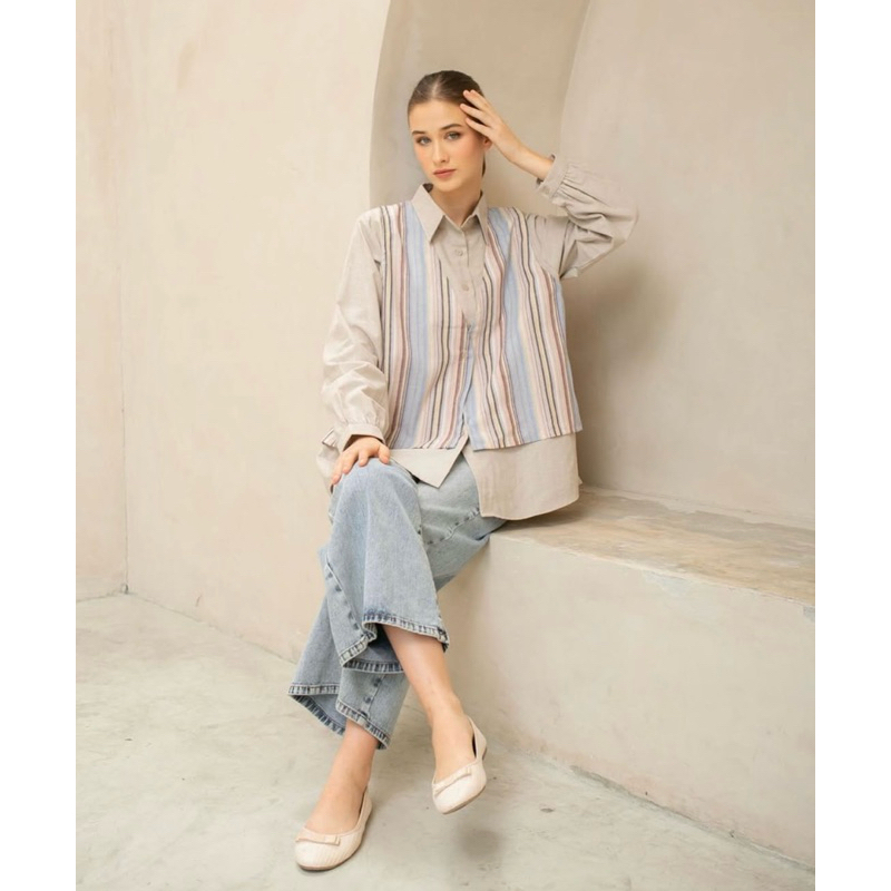 Jual MAHARA - Blouse Unik - ZHARA - Blouse Katun | Shopee Indonesia