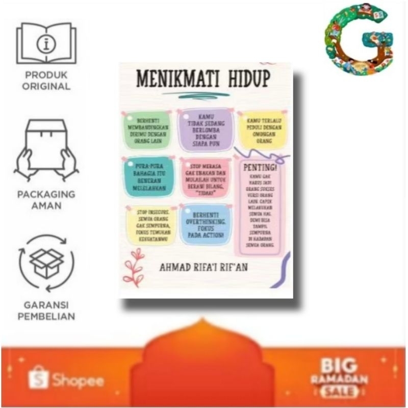 Jual GRAMEDIA CIPUTRA - Buku Menikmati Hidup By Ahmad Rifai Rifan [original] | Shopee Indonesia