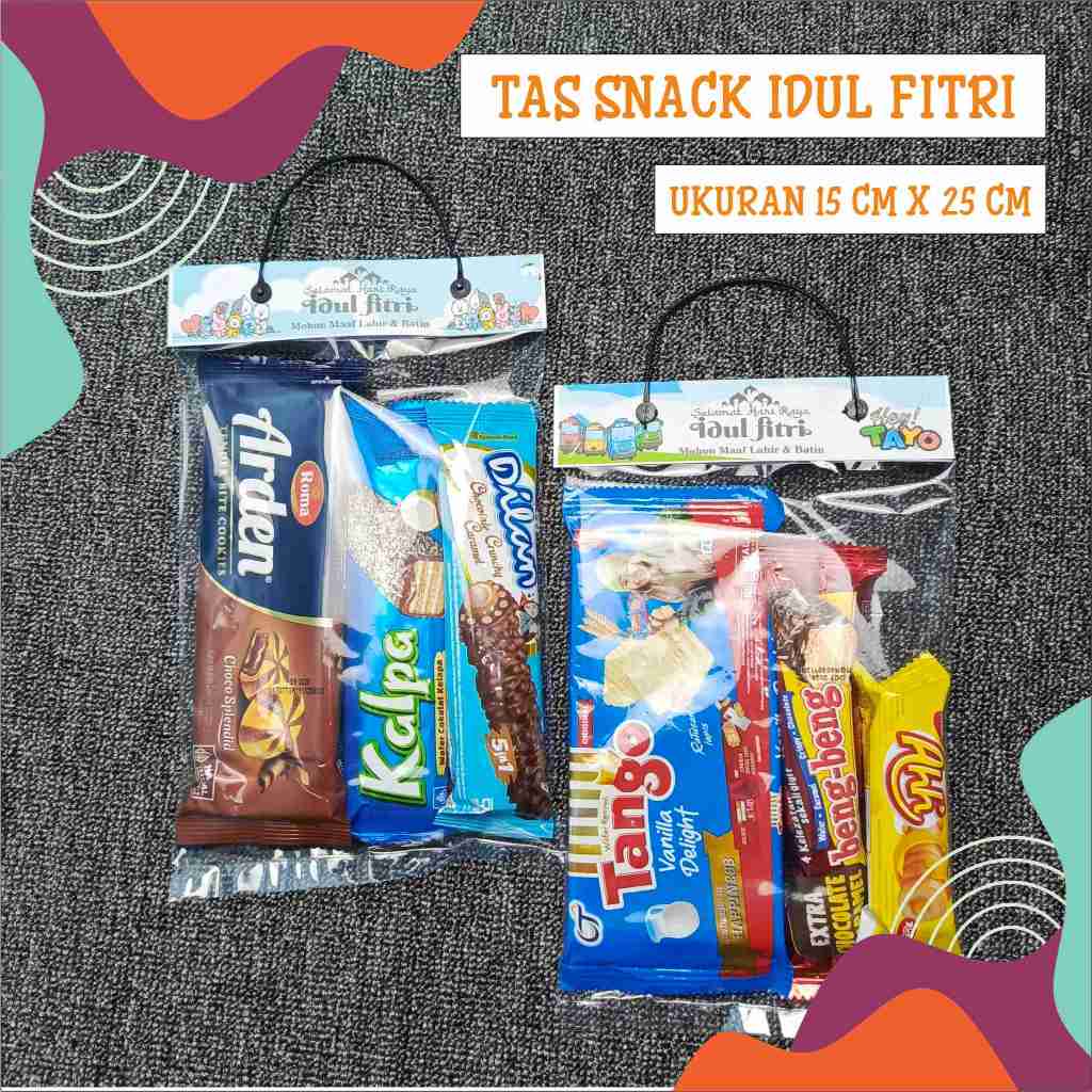 Jual plastik snack idul fitri / souvenir ultah plastik opp bingkisan ...