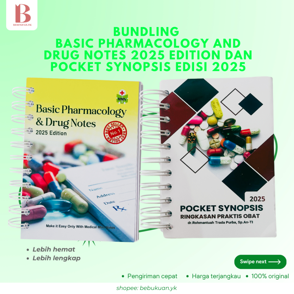 Jual Bundling Farmasi Basic Pharmacology and Drug Notes edisi 2025 dan ...