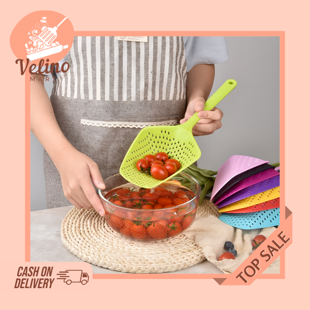 Jual Sendok Penyaring Pasta Tahan Panas / Saringan Mie Serbaguna ...