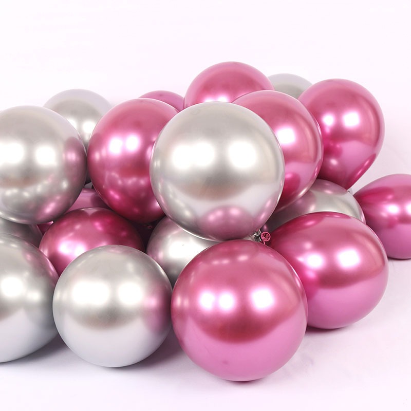 Jual (20 Pcs) Paket Balon Chrome 12 Inch Ulang Tahun Set Balon Isi ...