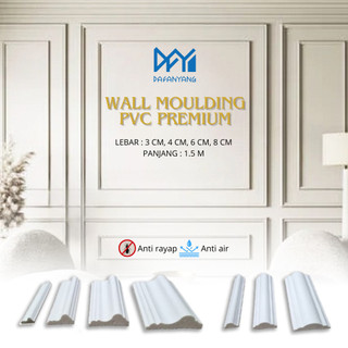 Jual [1,5METER] List Wall Moulding List Plafon PVC Premium List Border ...