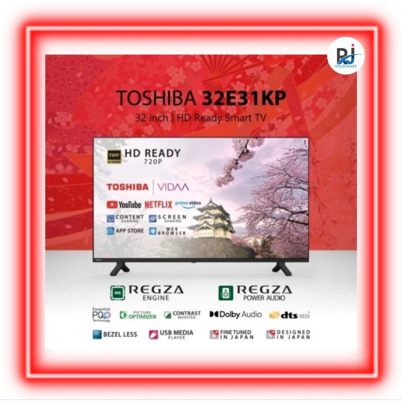 Jual TOSHIBA SMART TV 32 inc 32E31KP HD READY SMART TV | Shopee Indonesia