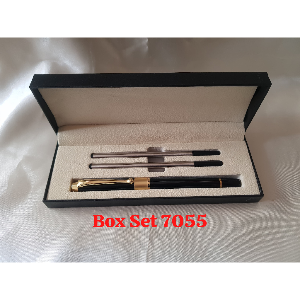 Jual Box Pen Set 7055 I 1set Box Pen Mewah I Pulpen Exclusive I Bisa ...