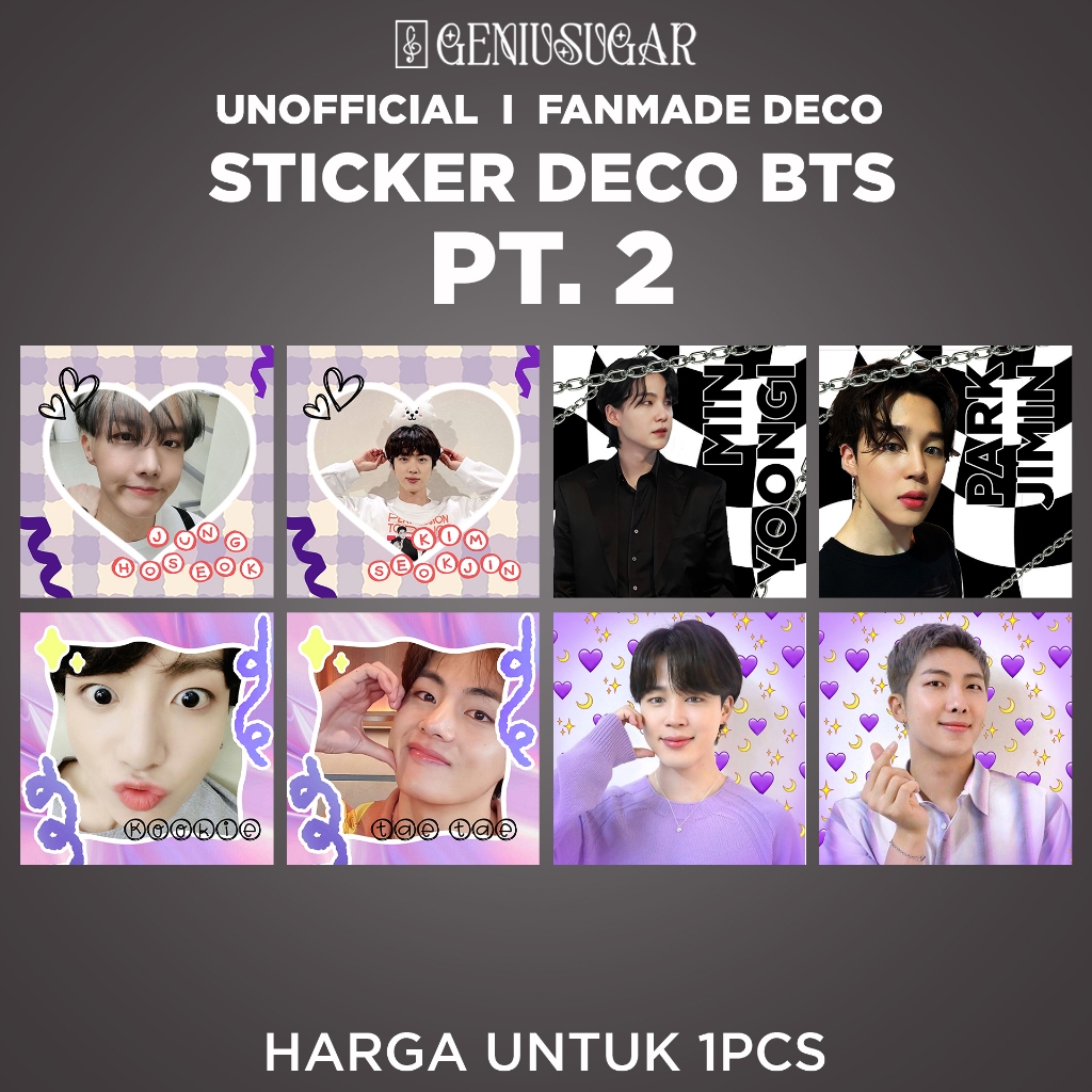 Jual [STICKER MAIL/SELKOR] Pt. 2 BTS STIKER DECO KPOP | Shopee Indonesia