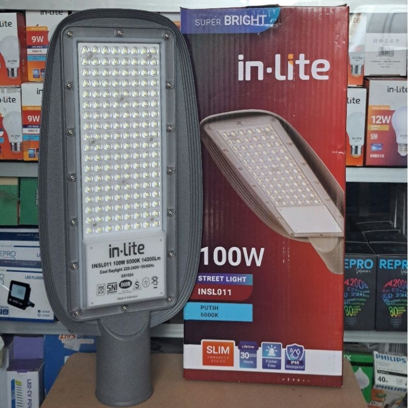 Jual Lampu jalan INLITE LED PJU STREET LIGHT 100W 100 WATT INSL011 ...