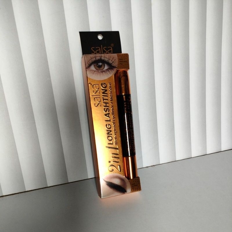 Jual SALSA MASCARA& EYELINER 2IN1 long lasting | Shopee Indonesia