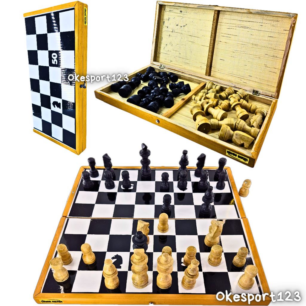 Jual Papan Catur Kayu Besar 50 cm | Shopee Indonesia